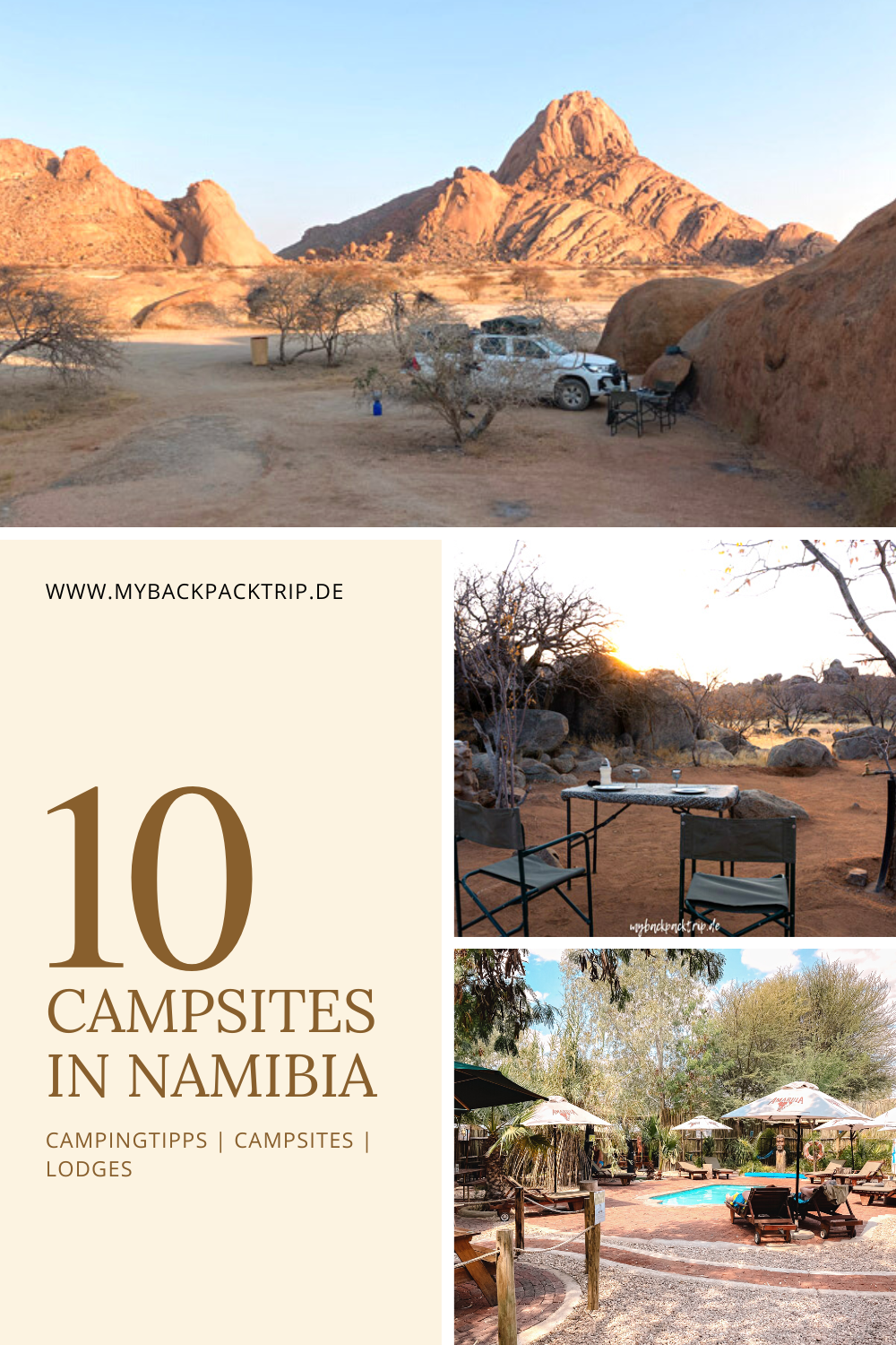 Namibia Campsites und Lodges: Empfehlungen und Tipps